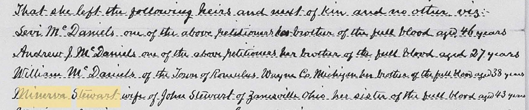 Solving 4th Stewart GGM’s Maiden Name